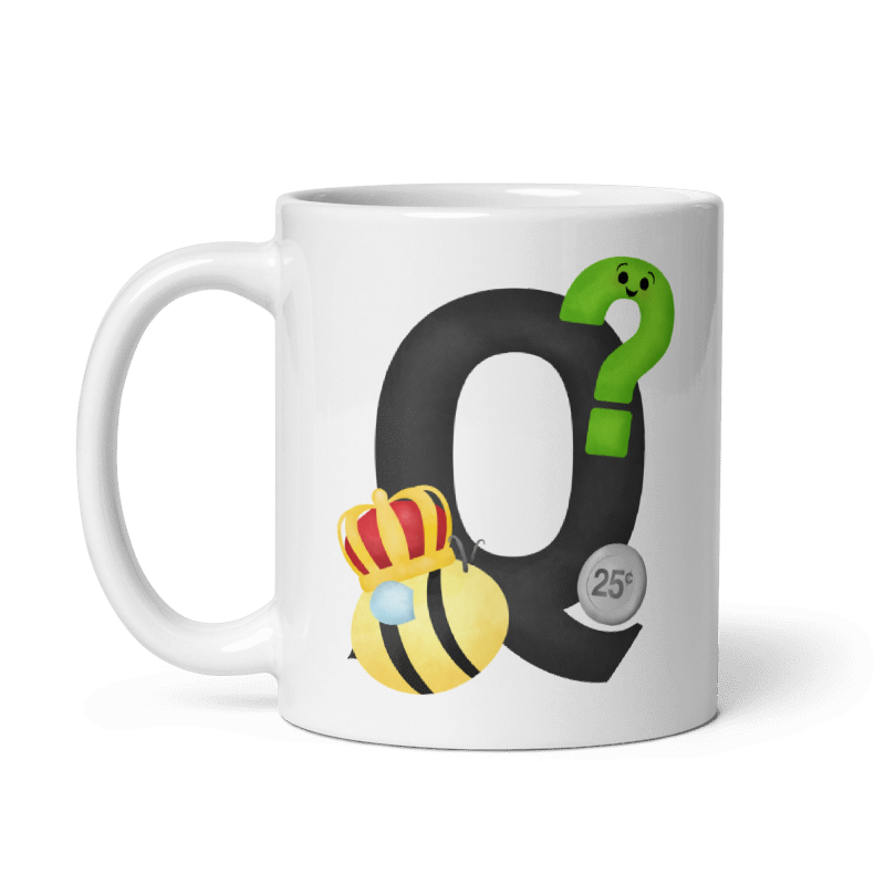 Letter Q (Alphabet) - Mug – A Little Leafy