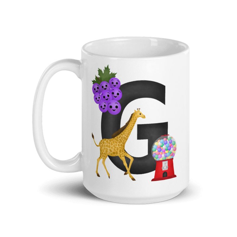 Letter G (Alphabet) - Mug – A Little Leafy