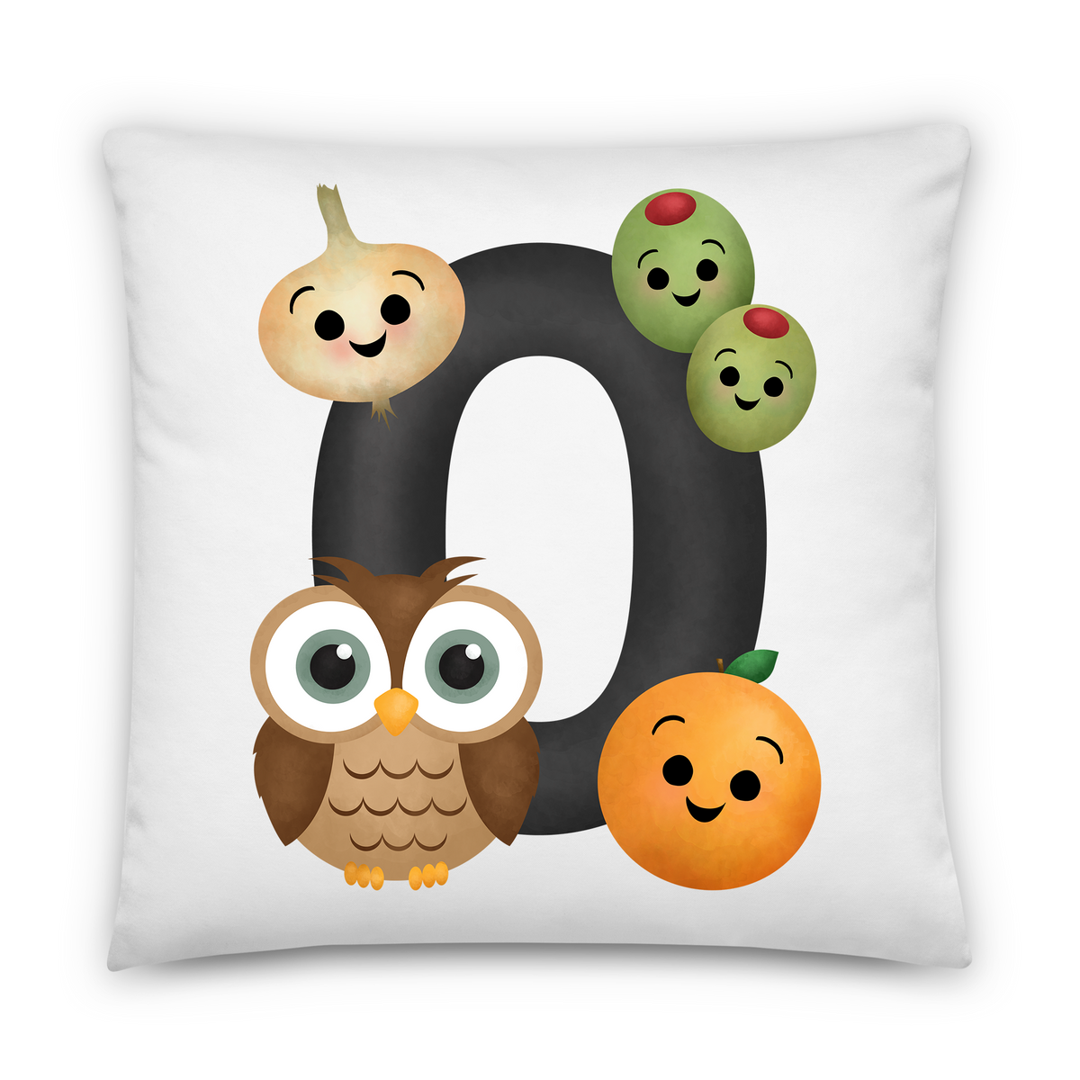 Letter O (Alphabet) - Pillow – A Little Leafy