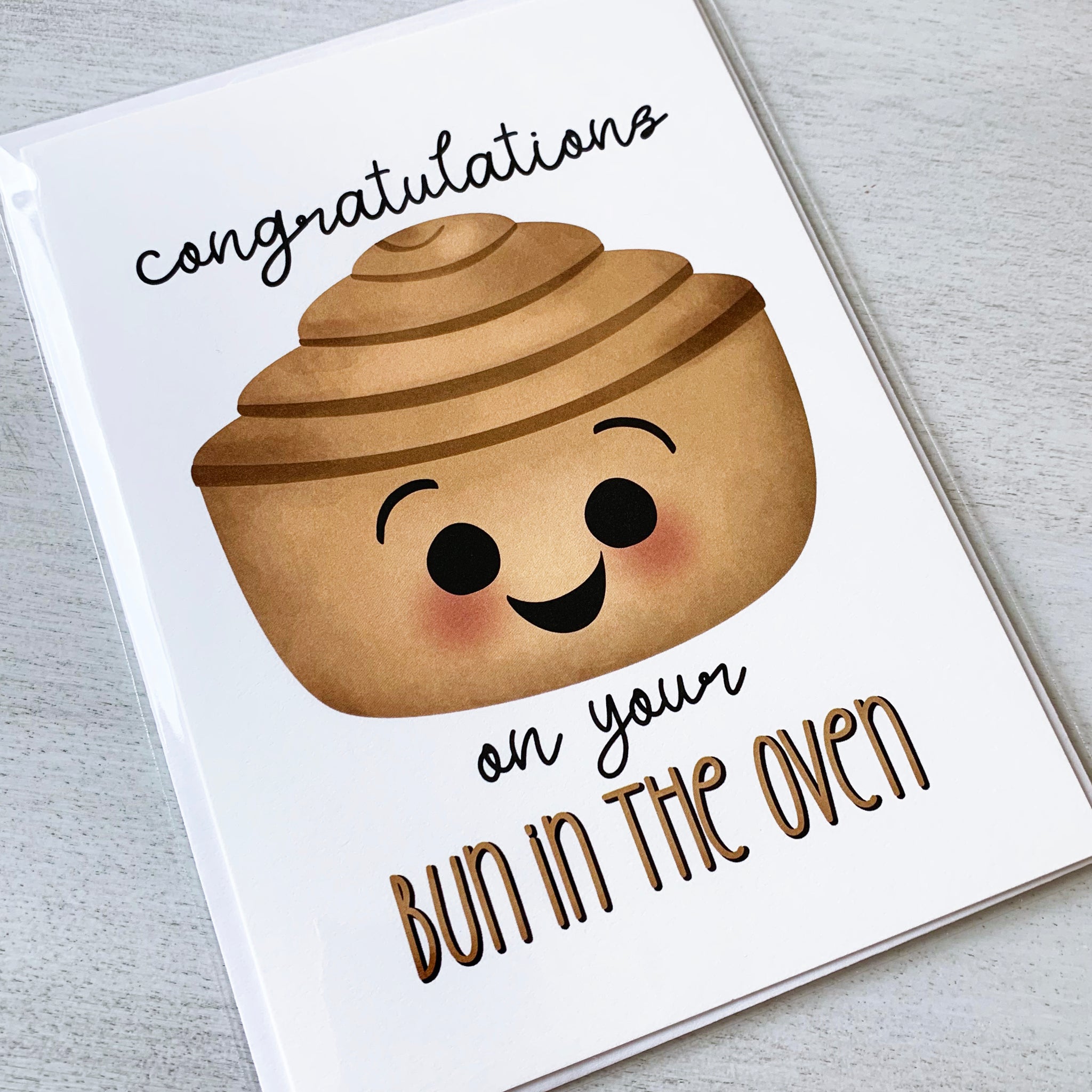 Congratulations On Your Bun In The Oven - Ready To Ship Card – A Little ...