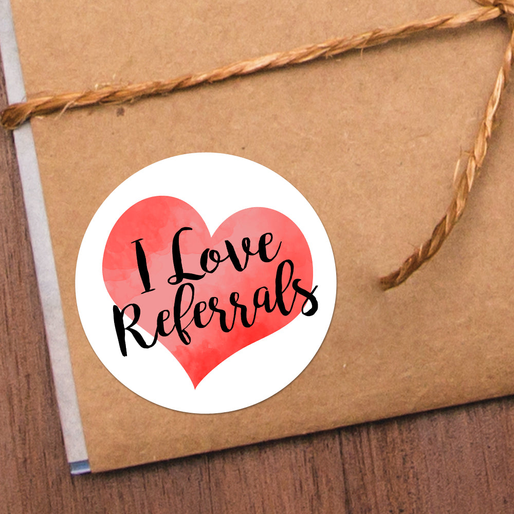 I Love Referrals Logo We/i Love Referrals, Gift For You, Thank U For