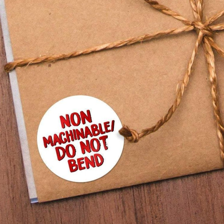 Non Machinable / Do Not Bend - Stickers – A Little Leafy