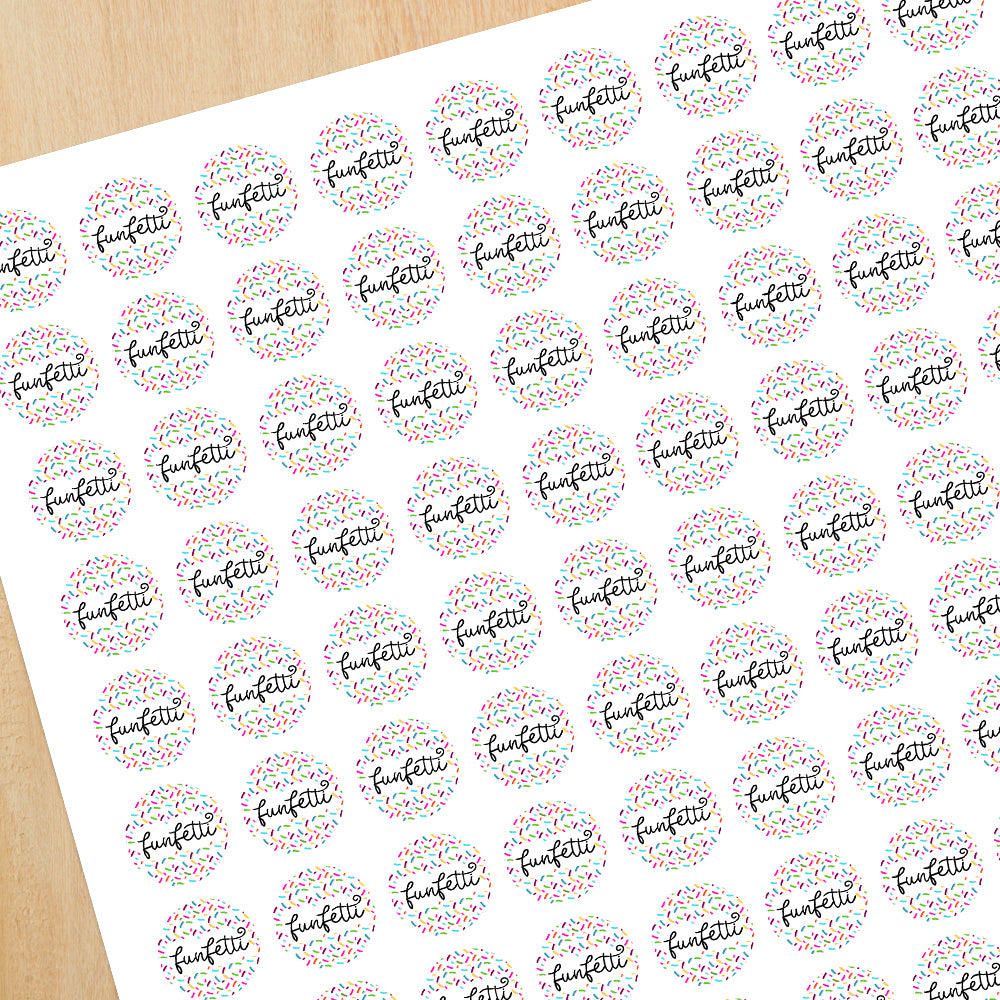 Funfetti (Flavor) - Mini Stickers – A Little Leafy