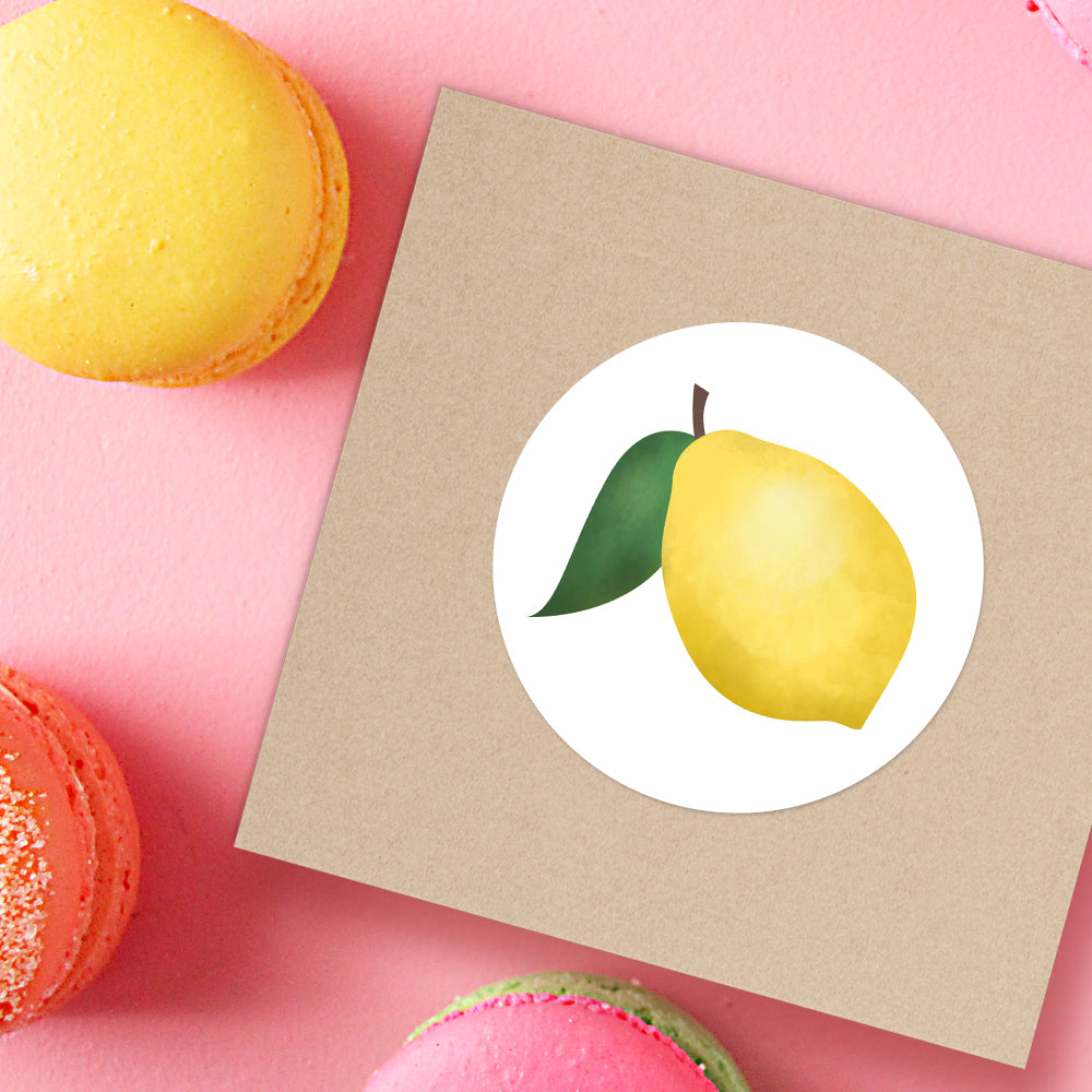 Lemon Fruit Flavor Stickers A Little Leafy