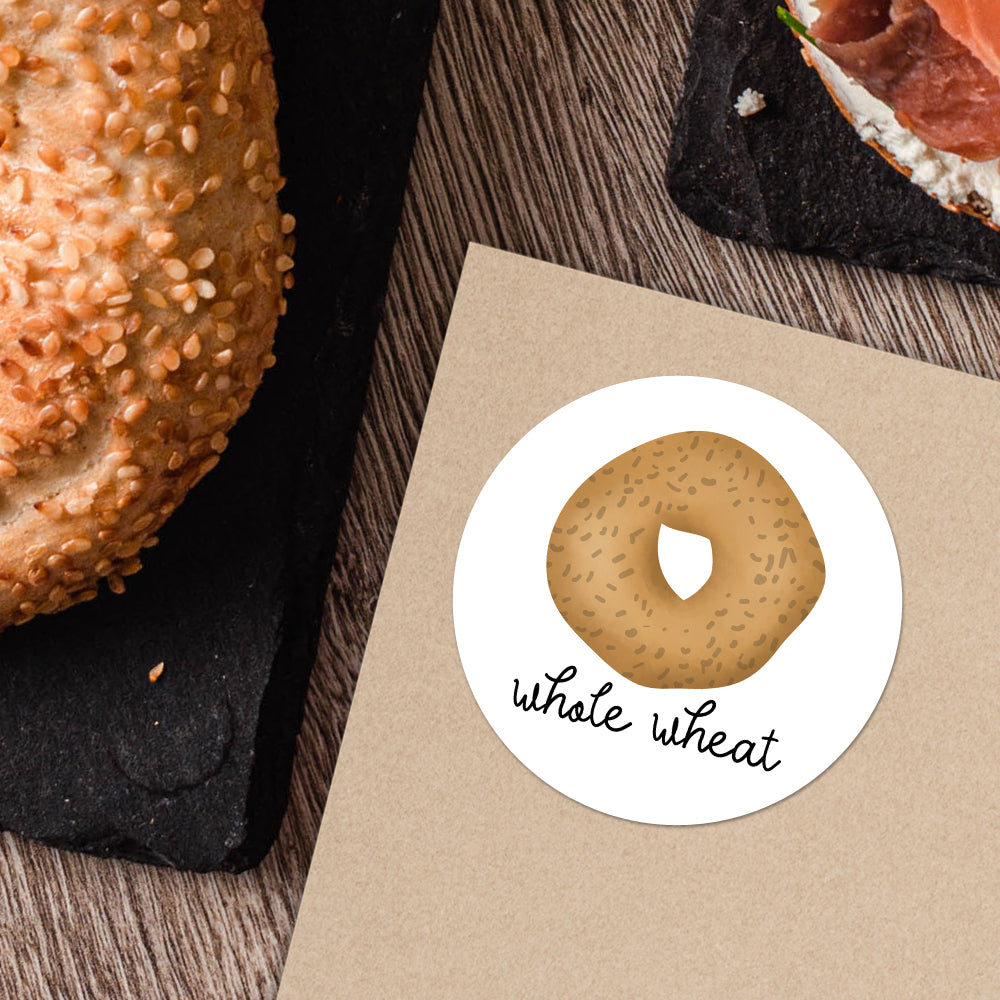 Bagels (Different Types) - Stickers – A Little Leafy